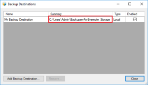 How to back up Evernote Business with Backupery for Evernote - Backupery