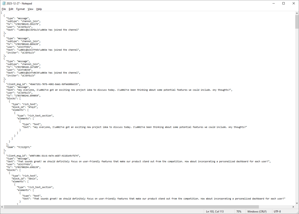 Backupery for Slack is a tool to back up and convert Slack data