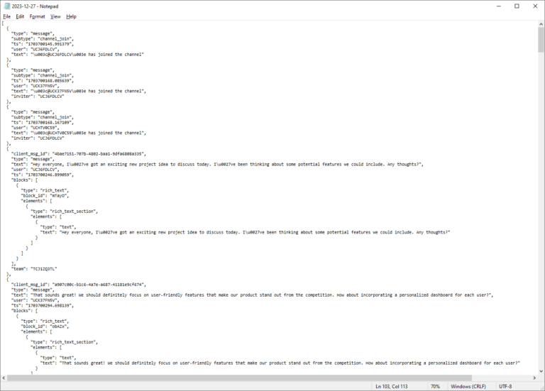 Backupery for Slack is a tool to back up and convert Slack data